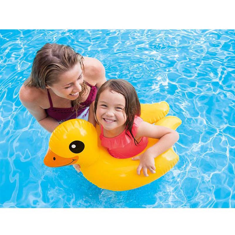 Bouée Gonflable INTEX Intex Canard 62x57 Cm Jaune - Spacenet