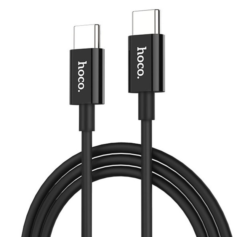 Câble HOCO X23 Type-C vers Type-C 1M Noir - SpaceNet Tunisie