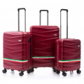 Set De Trois Valises Incassable Bordeaux à Bas Prix - SpaceNet