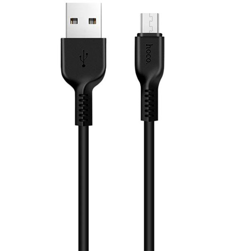 Câble Chargeur Hoco X20 USB Vers Micro USB Noir - SpaceNet Tunisie