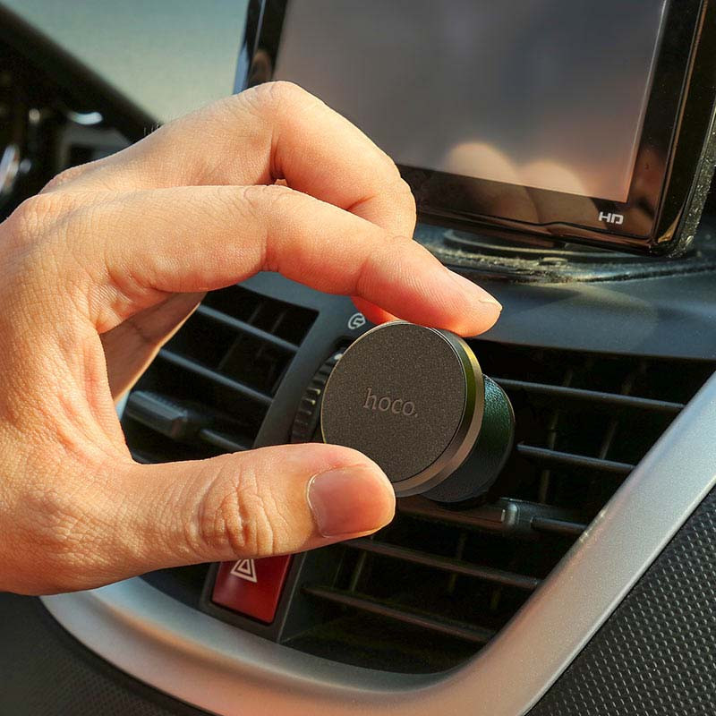 Support Voiture Hoco CA81 Ligue Magnétique Noir - SpaceNet