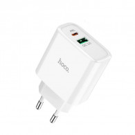 Chargeur Hoco C95A 2 Port Type-C Vers Lightning Blanc - SpaceNet