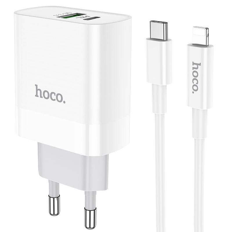 Chargeur Hoco C80A 20W et Port 3,1A Type-C Vers IPhone - SpaceNet