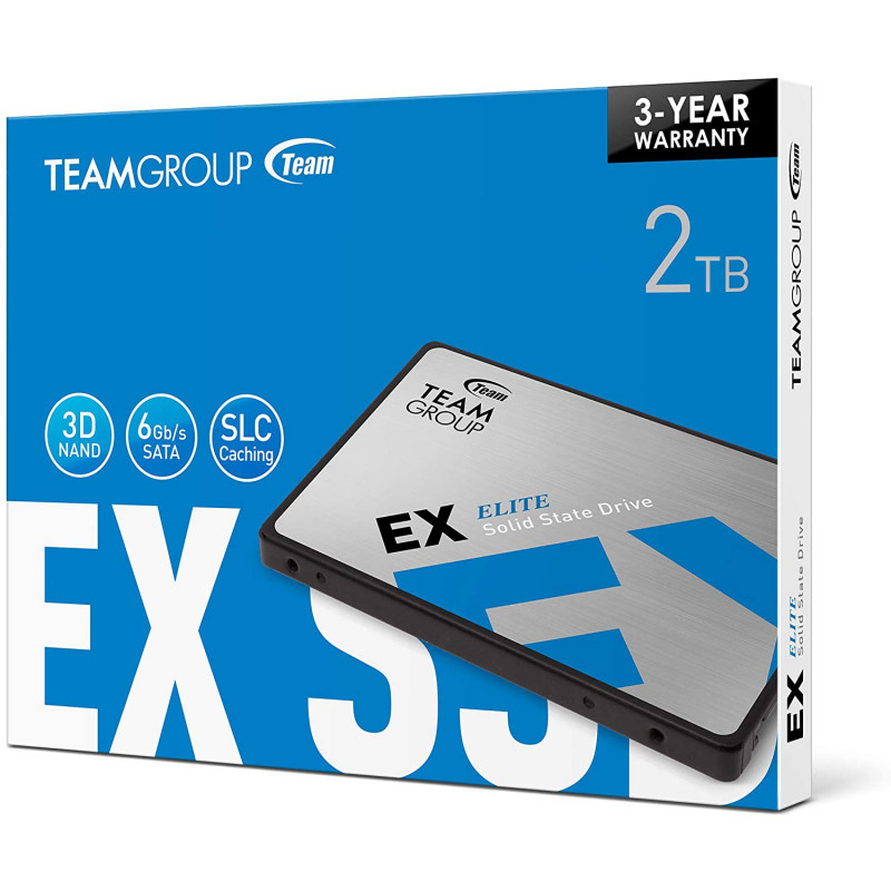 Disque Dur Interne SSD TeamGroup EX2 2To 2.5" SATA III - SpaceNet