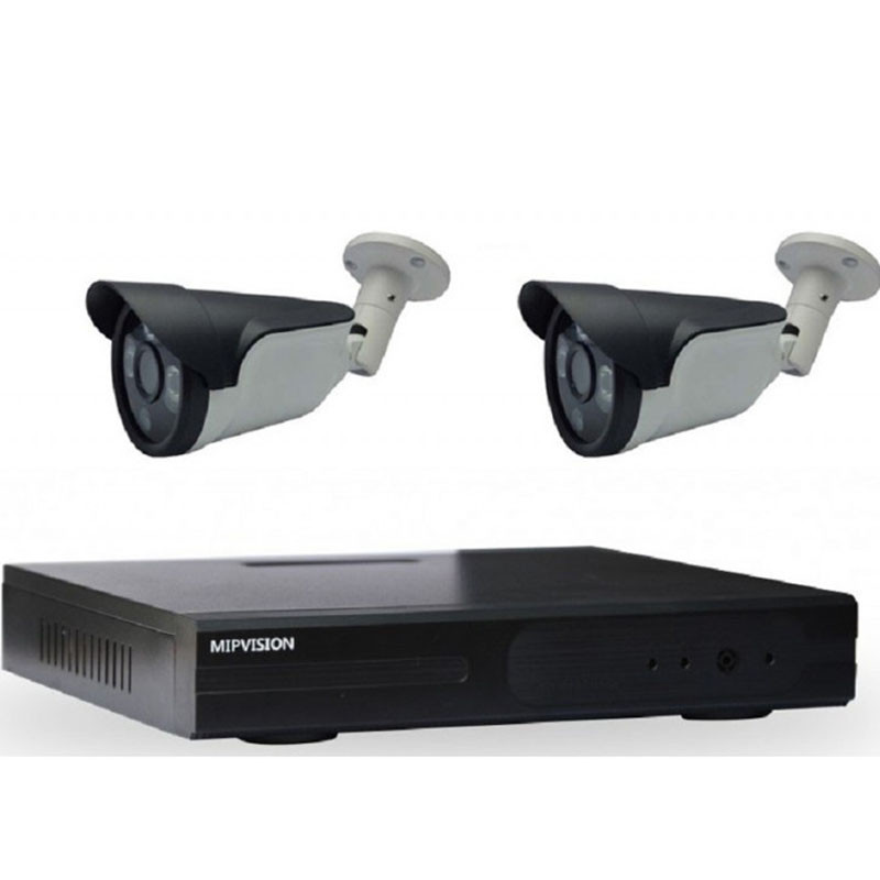 Kit DVR AHD 4 Canaux + 2 Caméras Externes MipVision 2MP - SpaceNet