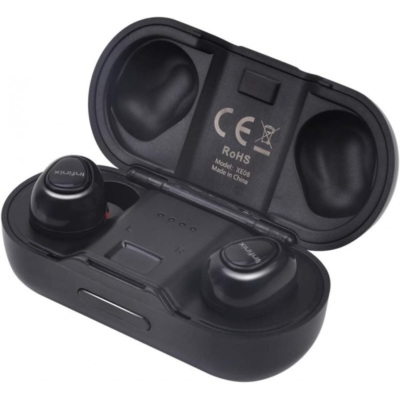 Écouteurs Sans Fil Infinix XE08 Noir Bluetooth 5.0- SpaceNet