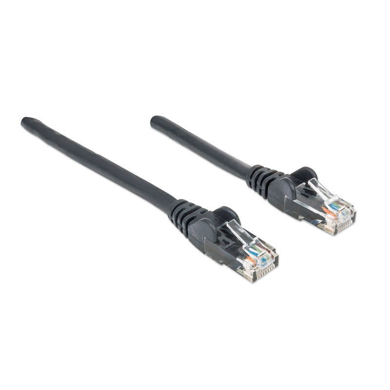 Câble Réseau INTELLINET Cat6 UTP 1M Noir - SpaceNet
