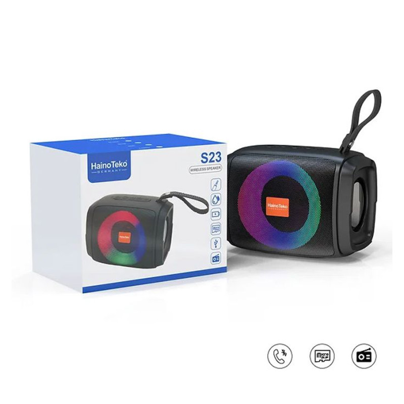 Haut Parleur Bluetooth Haino Teko Base S23 Noir - Spacenet