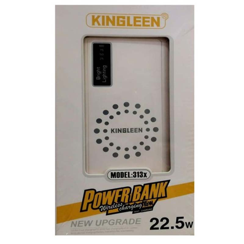 Power Bank Sans Fil Kingleen 313X 20000 mAh Blanc - SpaceNet