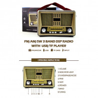 Haut Parleur Portable Radio FM Meier M-552BT - SpaceNet Tunisie