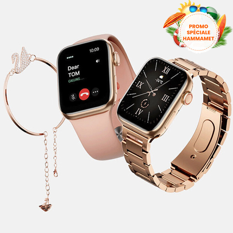 Montre Connectée Haino Teko G8 Mini Gold & Rose - SpaceNet Tunisie