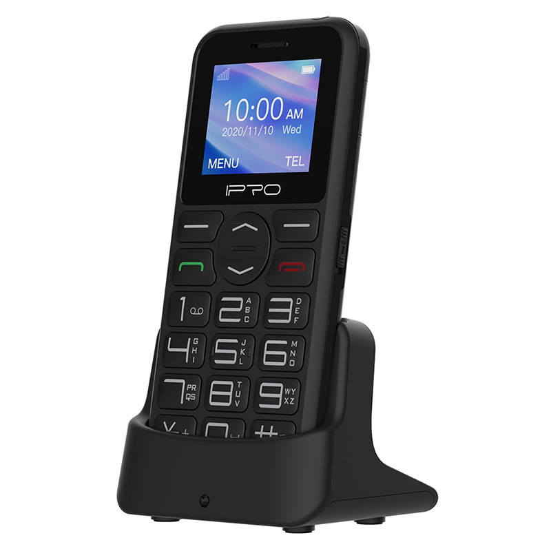 Téléphone Portable IPRO IPRO F183 Avec Support Noir - SpaceNet Tunisie