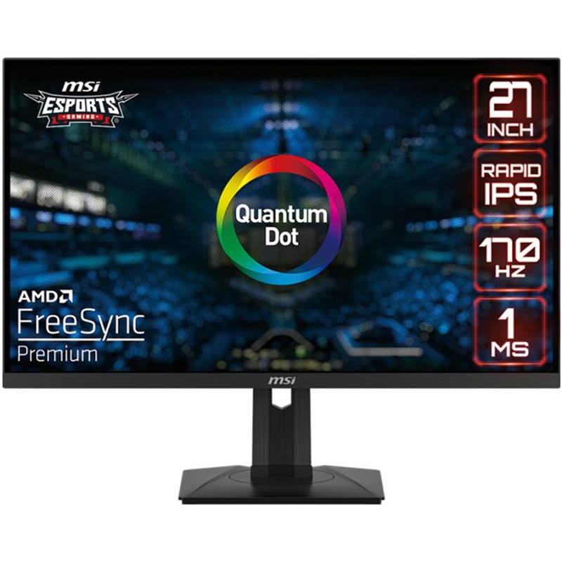 Écran Gaming MSI G274QPF 27" WQHD 170Hz Noir Pas cher - SpaceNet