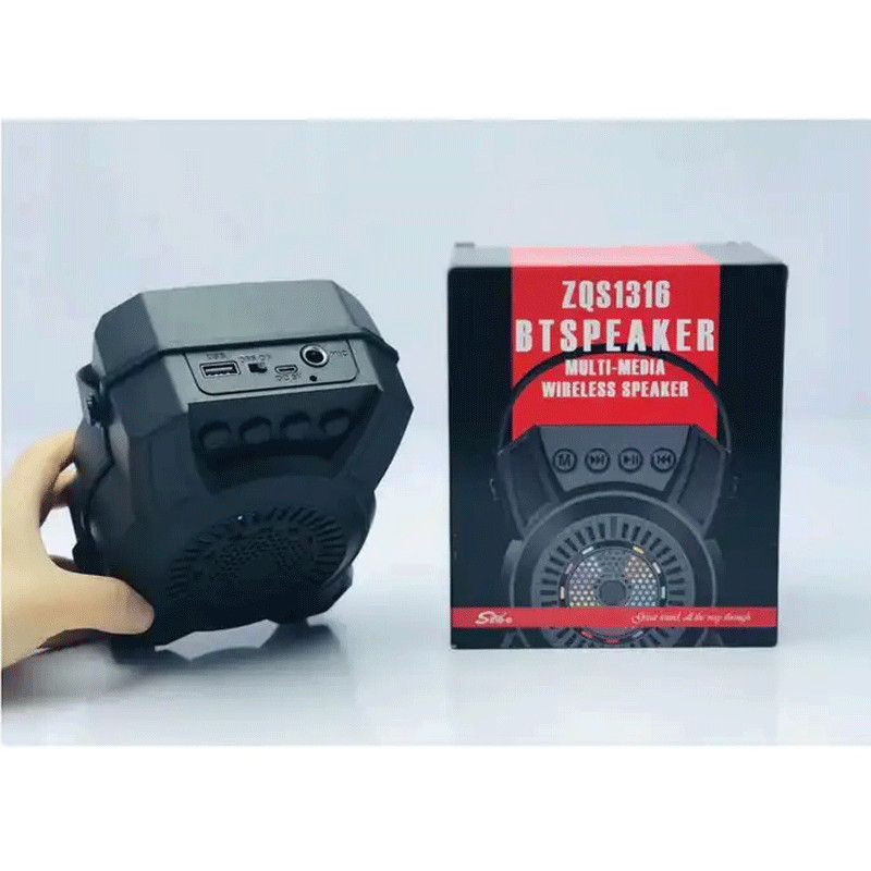 Haut Parleur Bluetooth ZQS 1316 Noir Prix Tunisie - SpaceNet