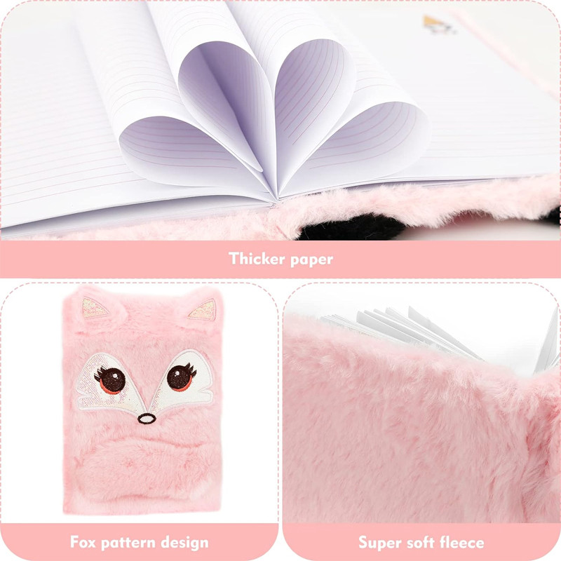 Bloc Notes En Peluche Loup Rose Pas cher - SpaceNet Tunisie