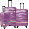 Set De Trois Valises Incassable Violet à Bas Prix - SpaceNet