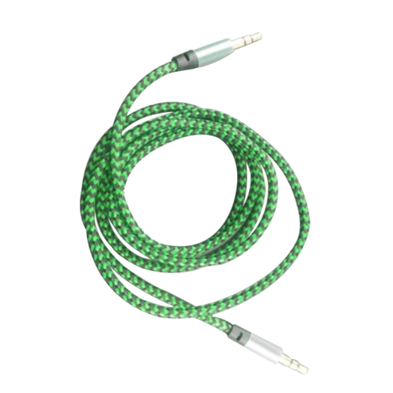 Câble Audio Jack 3,5 mm vers Jack 3,5 mm Vert au Meilleur Prix