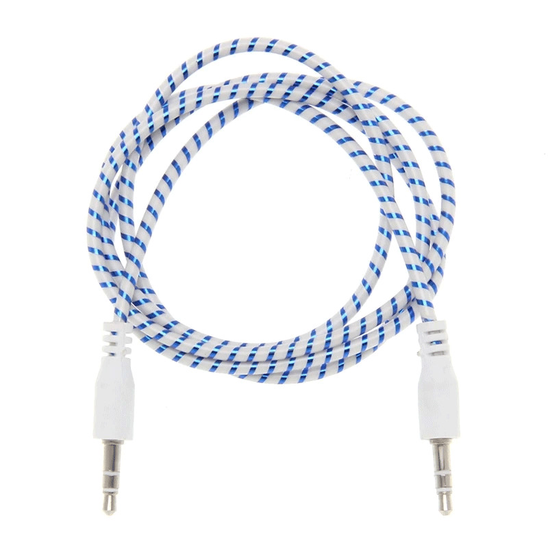 Câble Audio Jack 3,5 mm Bleu au Meilleur Prix