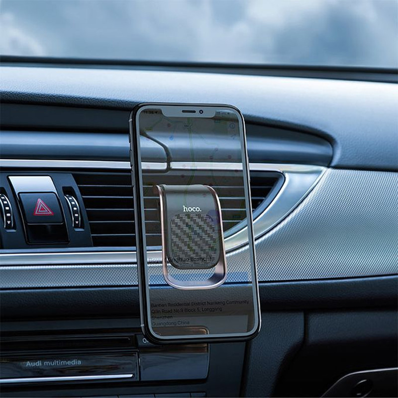 Support Voiture Pour Smartphone Hoco CA74 Noir au meilleur prix