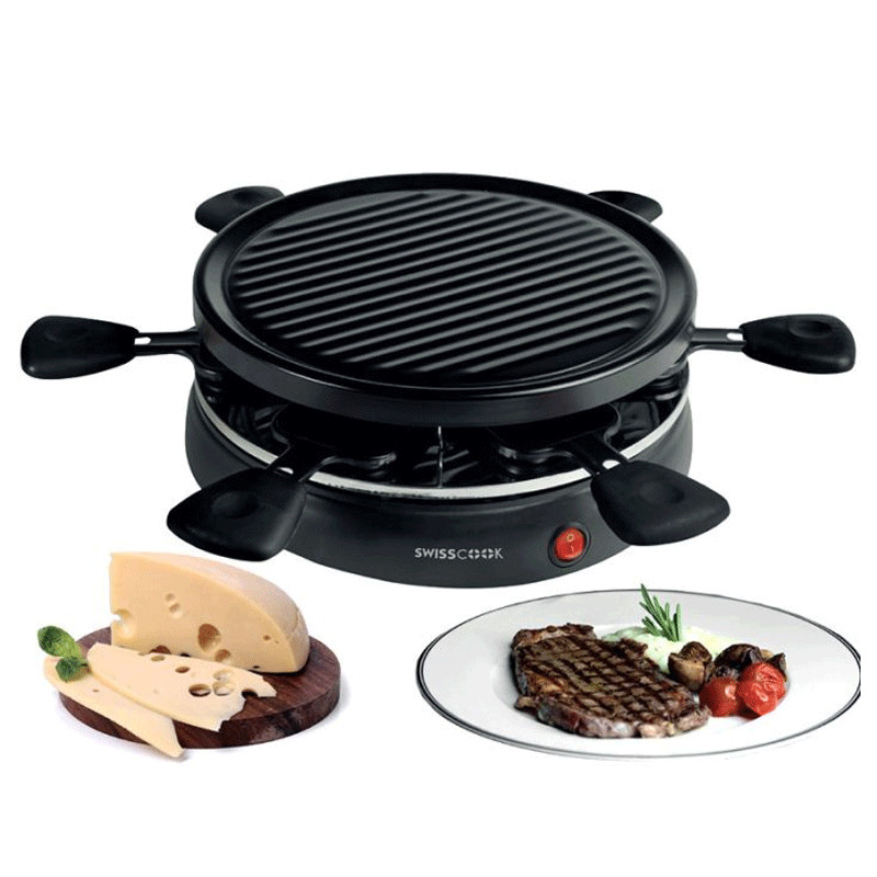 Appareil à Raclette Swisscook GR-1526 800W Noir au Meilleur Prix En Tunisie