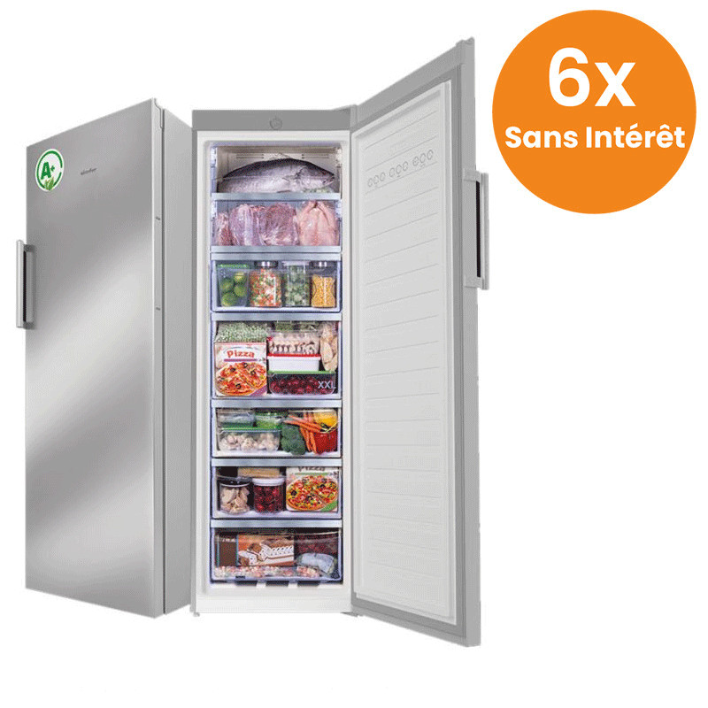 Congélateur Vertical Simfer 7308 290 Litres NoFrost Inox - SpaceNet