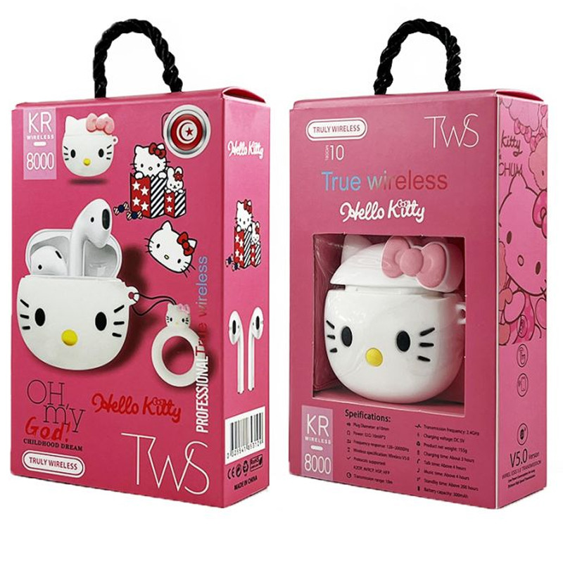 Ecouteurs Bluetooth TWS-KR8000 M10 Hello Kitty Au Meilleur Prix En Tunisie