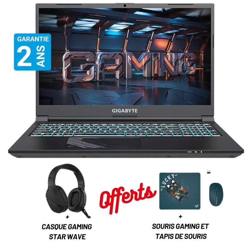 Pc Portable Gigabyte Gamer G5 KF i5 12Gén 32Go 512Go SSD - SpaceNet