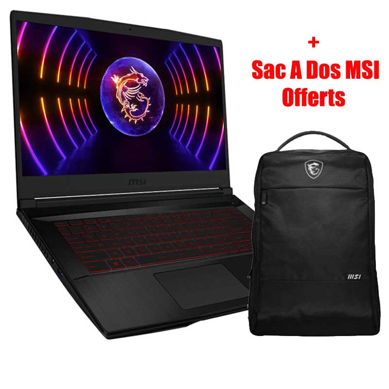 Pc Portable MSI Gaming i5 12Gén 32Go 512Go SSD Au Meilleur Prix En Tunisie