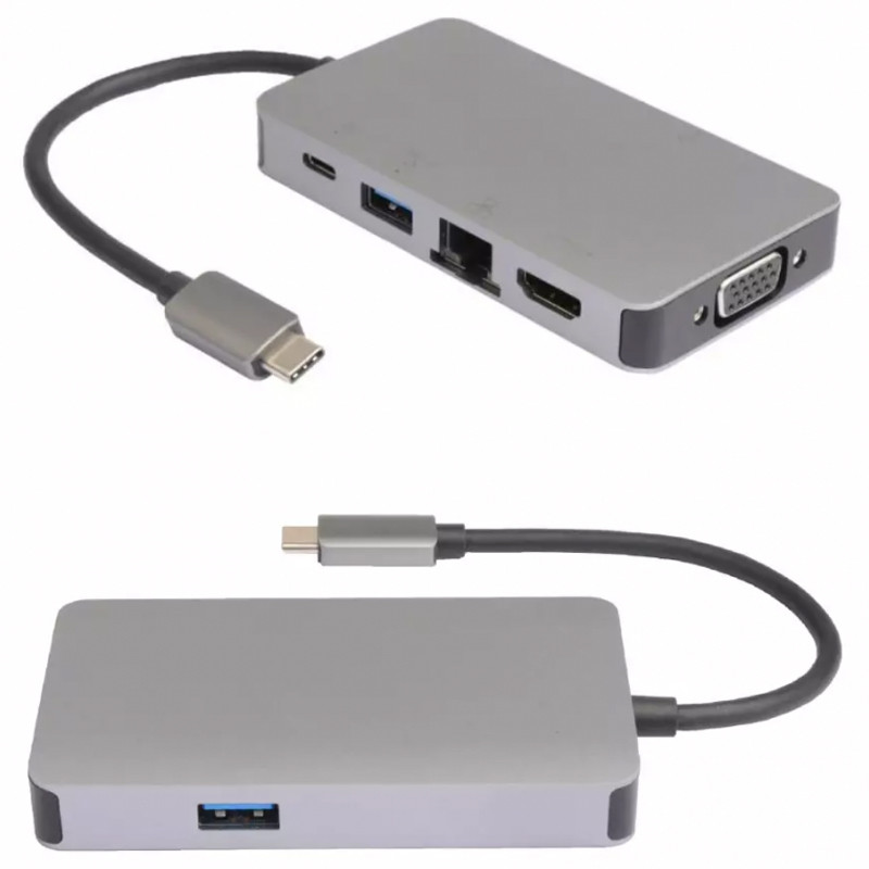 Station d’Accueil Microconnect USB-C Gris Au Meilleur Prix En Tunisie