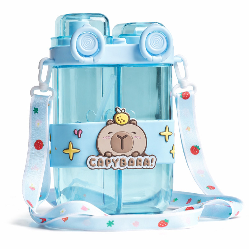 Gourde D'eau Double Compartiment 780ML Bleu au Meilleur Prix En Tunisie