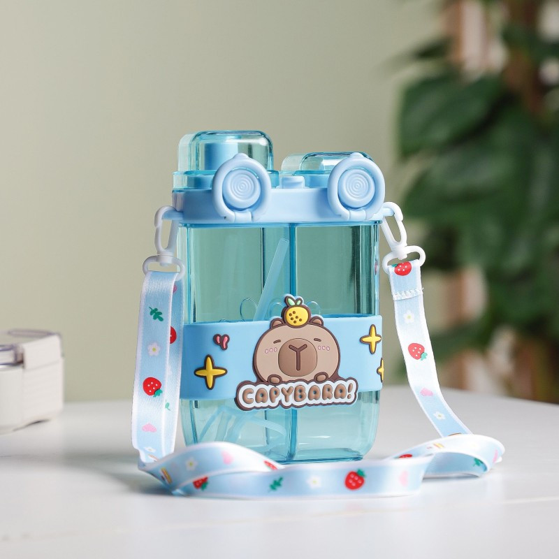 Gourde D'eau Double Compartiment 780ML Bleu au Meilleur Prix En Tunisie