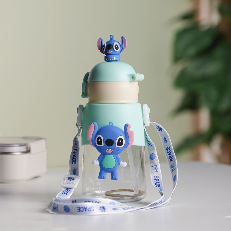 Gourde D'eau Avec Paille Et Sangle 400ML Vert au Meilleur Prix En Tunisie