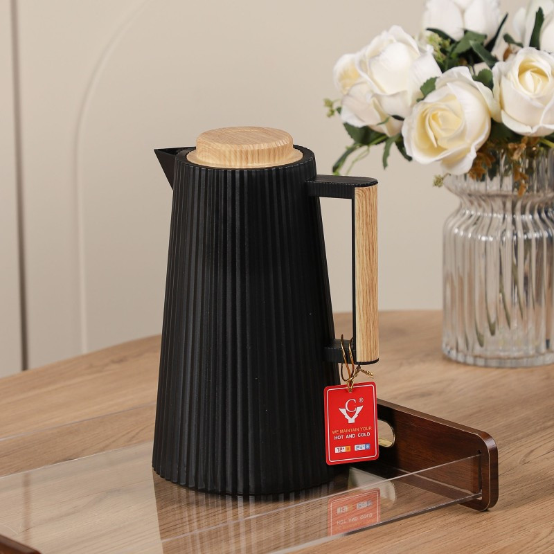 Thermos En Plastique 1 Litre Noir au Meilleur Prix En Tunisie