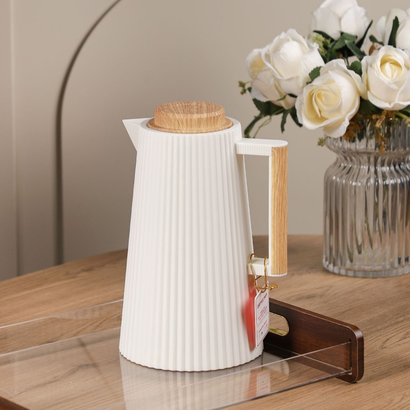 Thermos En Plastique 1 Litre Blanc au Meilleur Prix En Tunisie