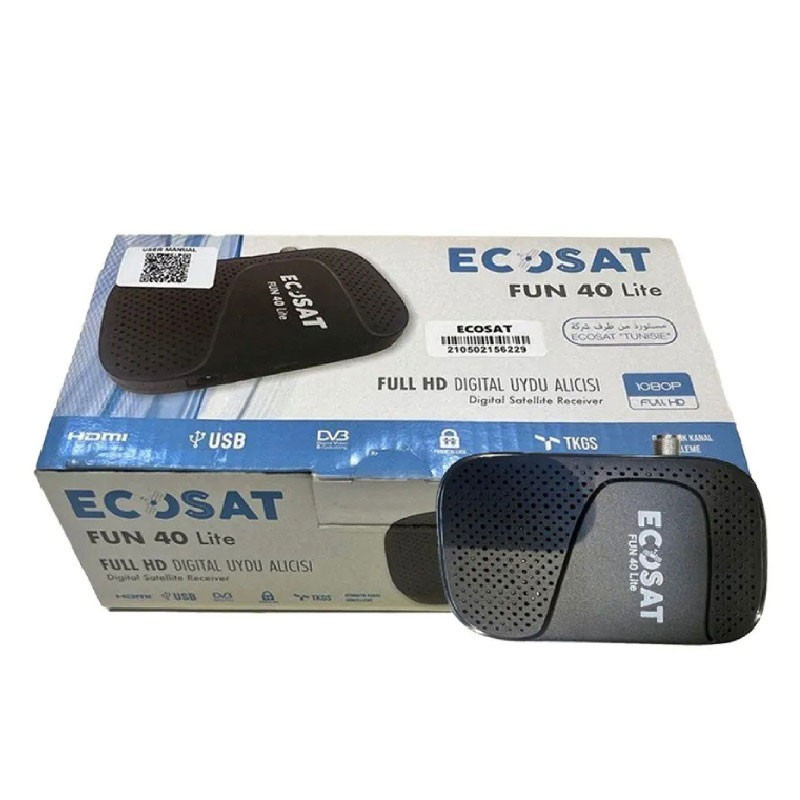 Récepteur Ecosat FUN 40 Lite Noir au Meilleur Prix En Tunisie