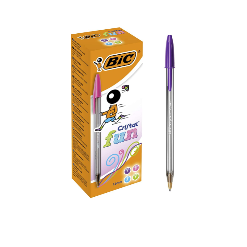 Boite De 50 Bic Cristal Soft -Rouge