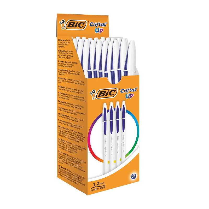 Boite De 50 Bic Cristale Up -Bleu