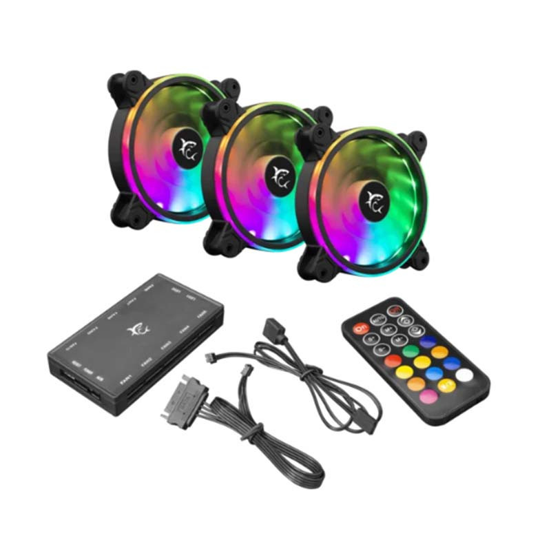 Kit 3 Ventilateurs WHITE SHARK Nebula FAN 1262-04-V - Spacenet