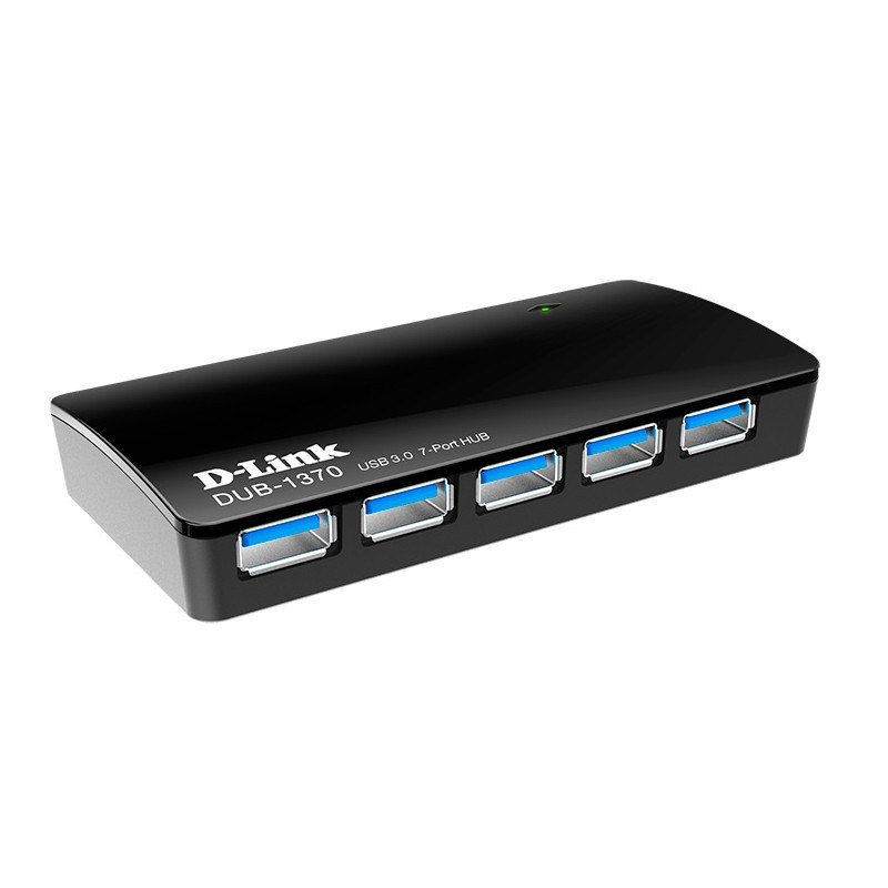 Hub D-LINK 7 Ports USB 3.0 Super Speed Noir (DUB-1370) - Spacenet Tunisie