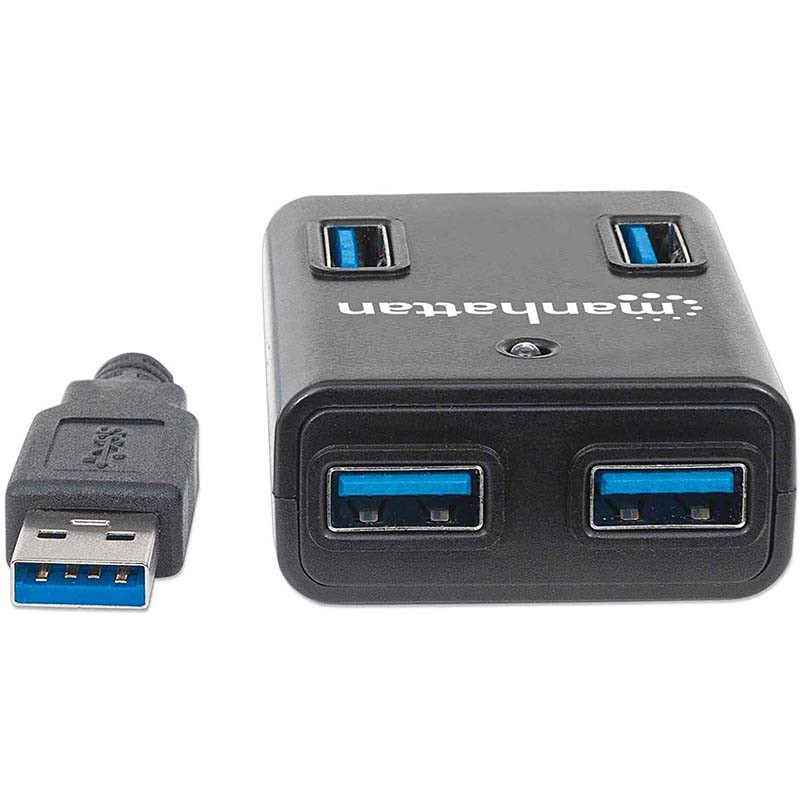 Micro HUB USB 3.0 Manhattan 4 Ports - SpaceNet Tunisie
